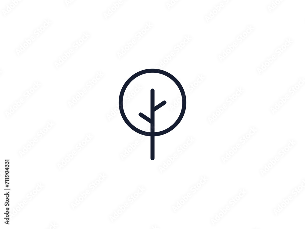 outline, outlines, minimalism, minimal, linear art, simple, pine trees ...