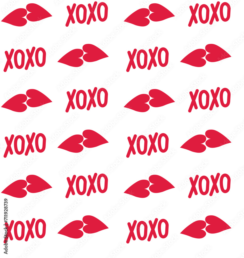 Cute seamless pattern for Valentine's Day or wedding design ...