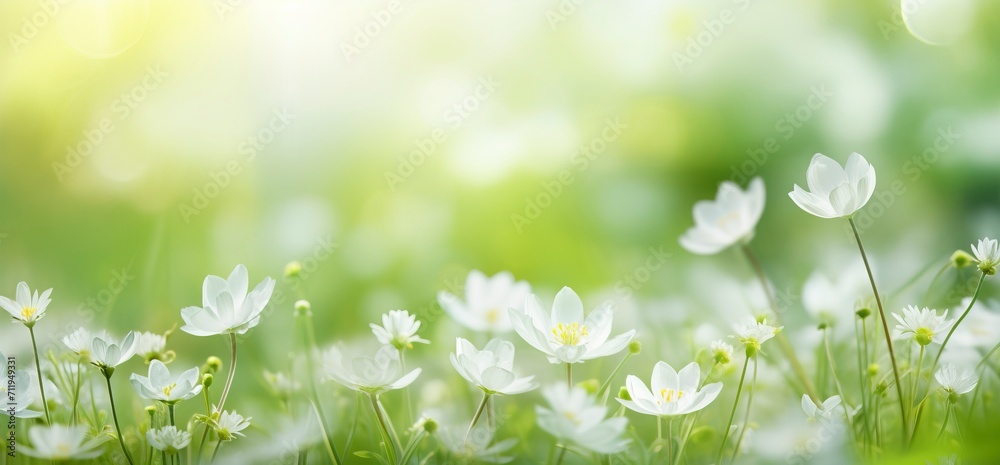 sunny spring background, hd wallpaper, in the style of soft focus lens ...