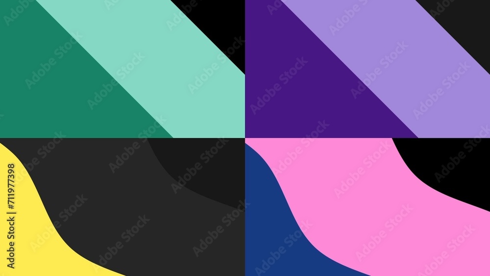 Angle and Wave Transitions Stock Template | Adobe Stock