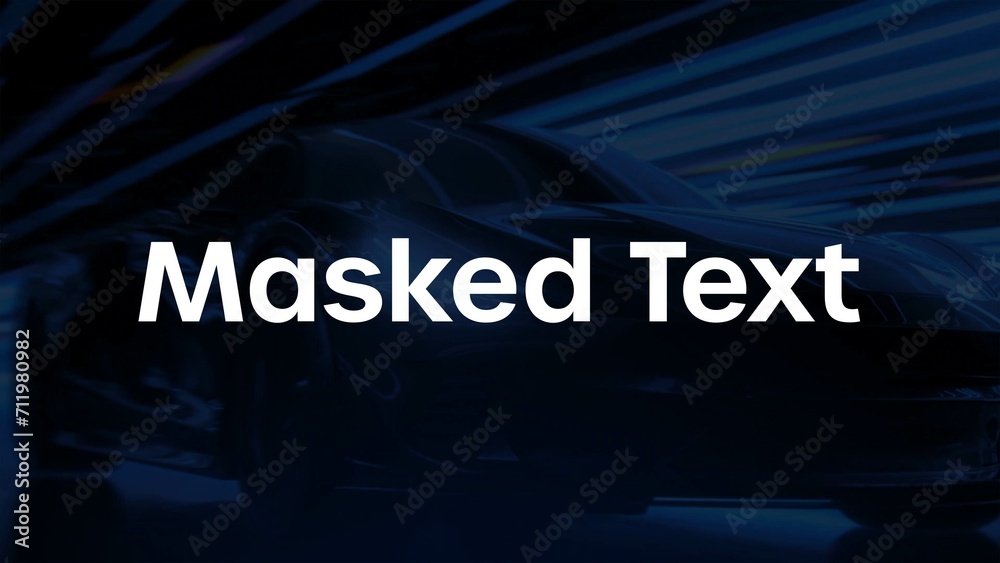 Single Line Masked Text Animations Stock Template | Adobe Stock