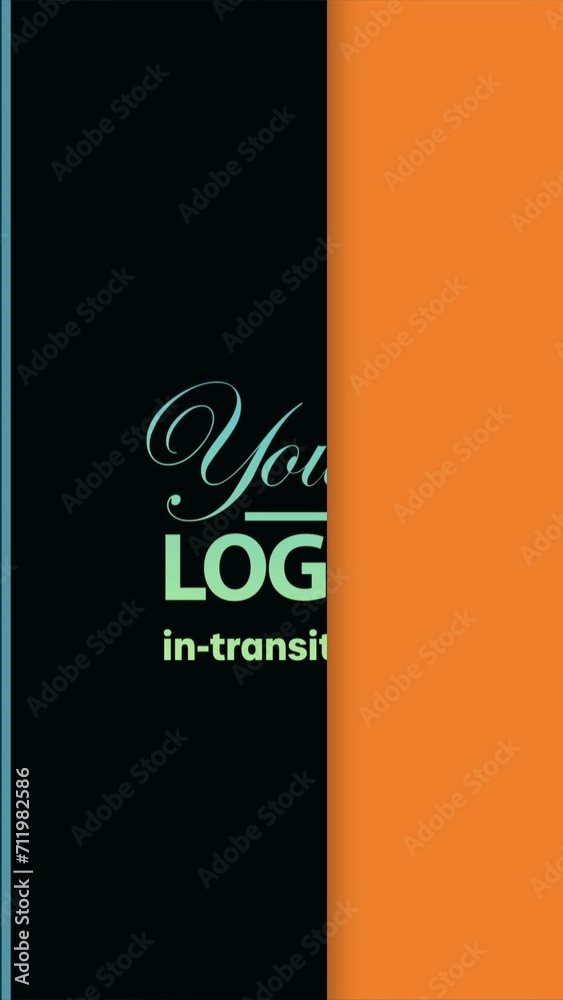 Vertical Layered Transition Wipe with Media Stock Template | Adobe Stock