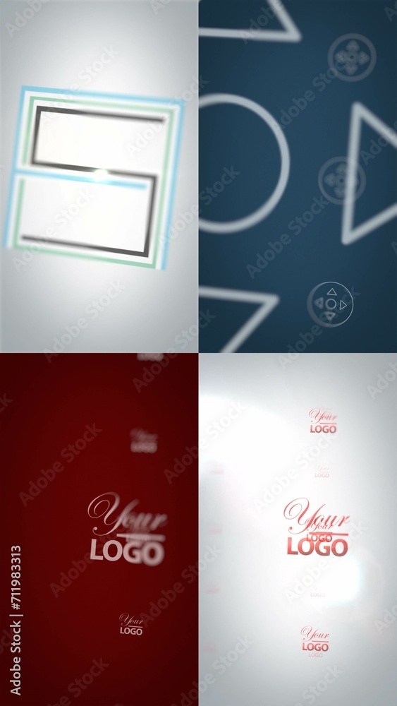 Vertical Over-the-Shoulder Logo Animation Stock Template | Adobe Stock