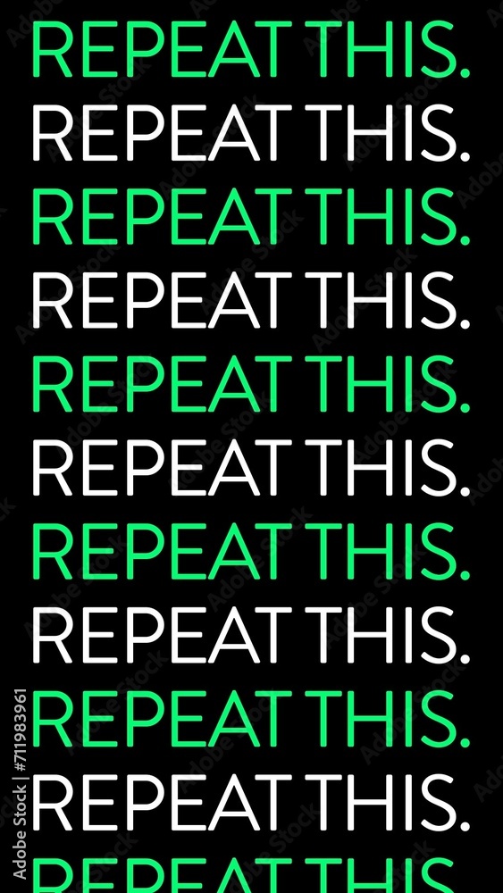 Vertical Text Repeater Overlay Stock Template | Adobe Stock