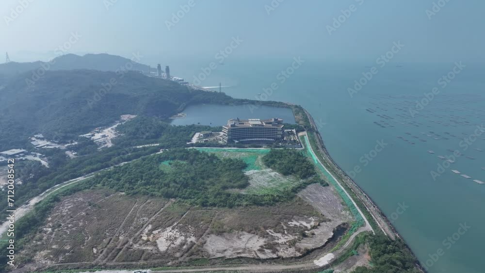 Vidéo Stock Hong Kong Tuen Mun Black Point Power Station uses natural ...