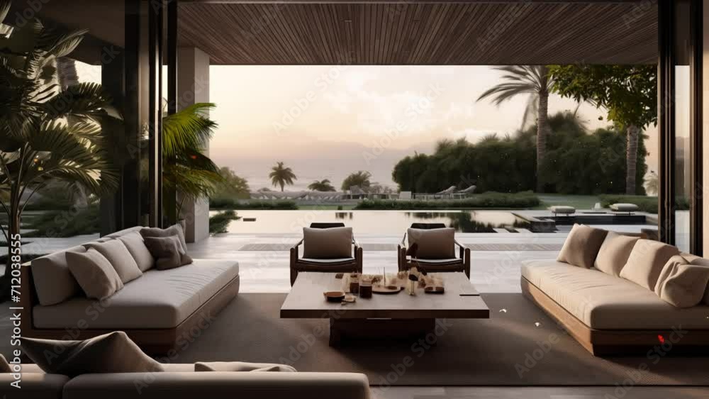 Outdoor Patio Outside New Luxury Home. luxury home design with ...