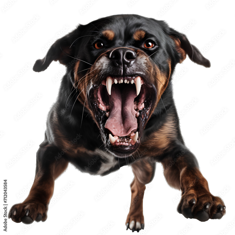 Dangerous ferocious mad dog can spread rabies, Foaming at the mouth ...