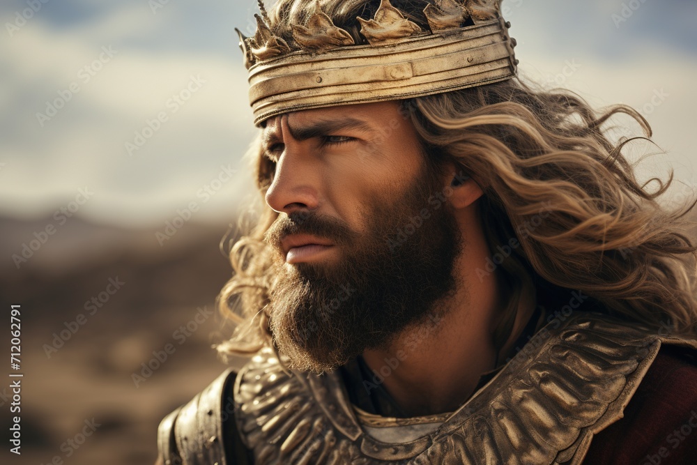 King David in the battlefield, Bible story. Stock Photo | Adobe Stock