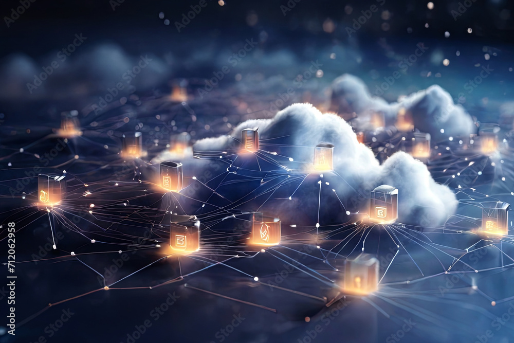 Explore the seamless world of cloud connection technology. Enhance ...