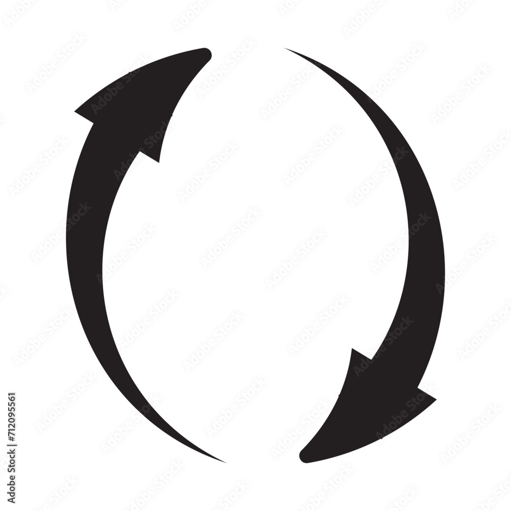 Simple up and down arrows. Upward, downward arrows in black colour ...