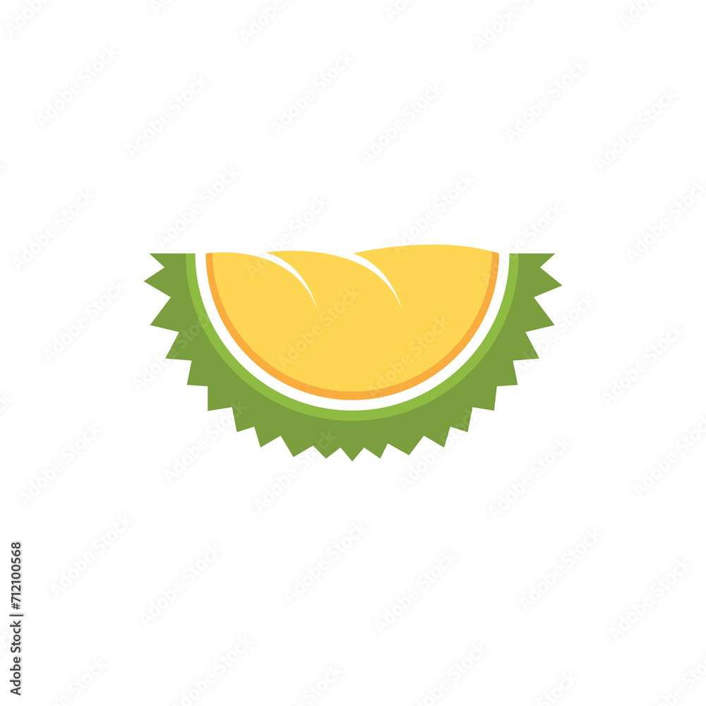 durian logo design vector image Stock Vector | Adobe Stock