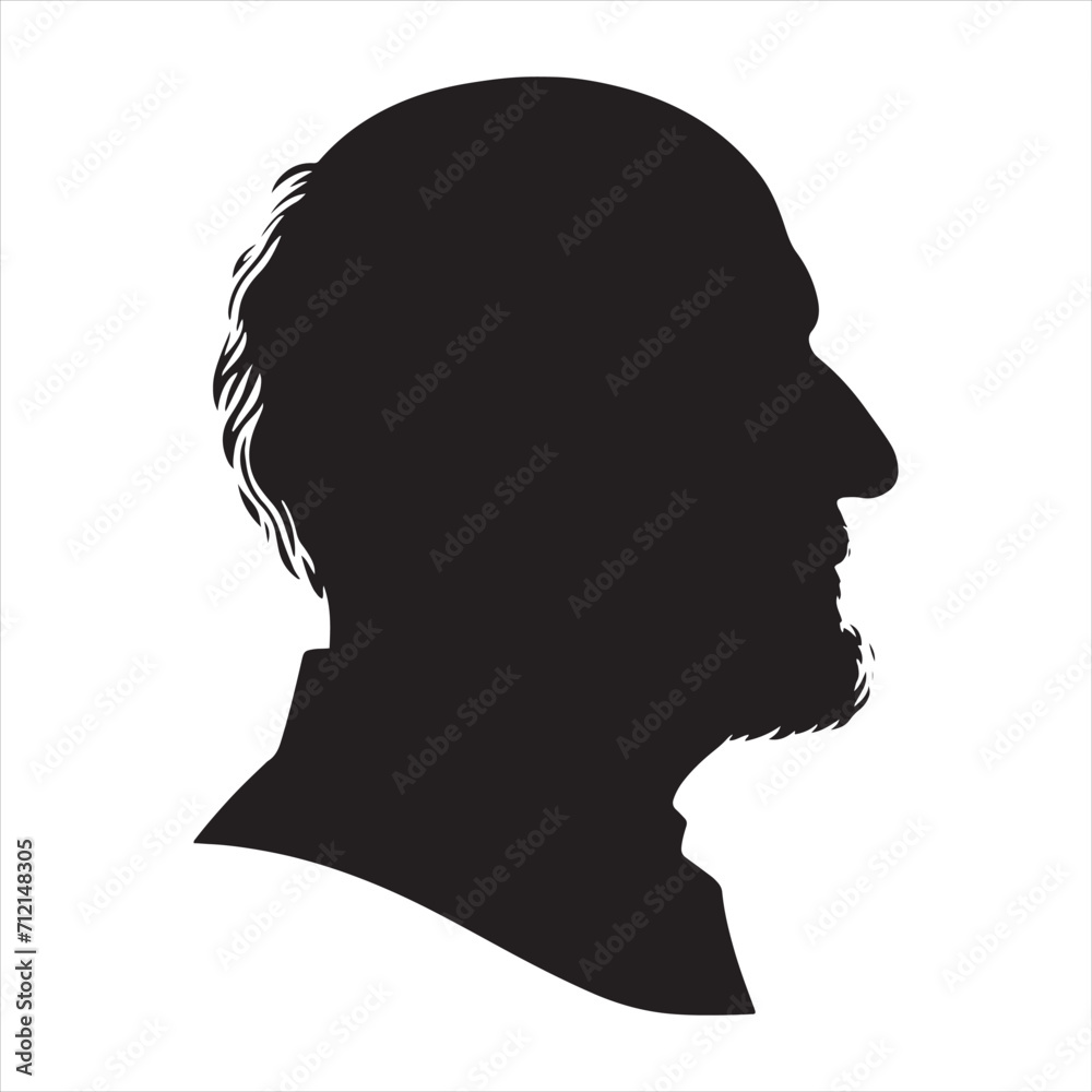 Serene Reflections: People Silhouette Capturing the Elegance of an Old ...