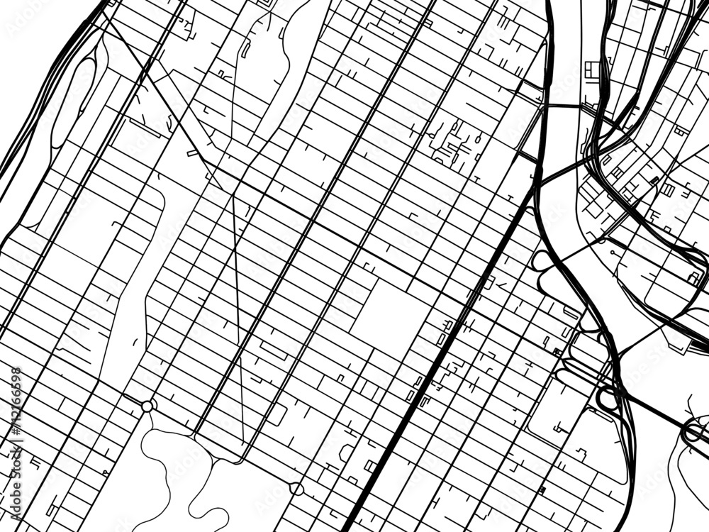 Vector road map of the city of Harlem New York in the United States of ...