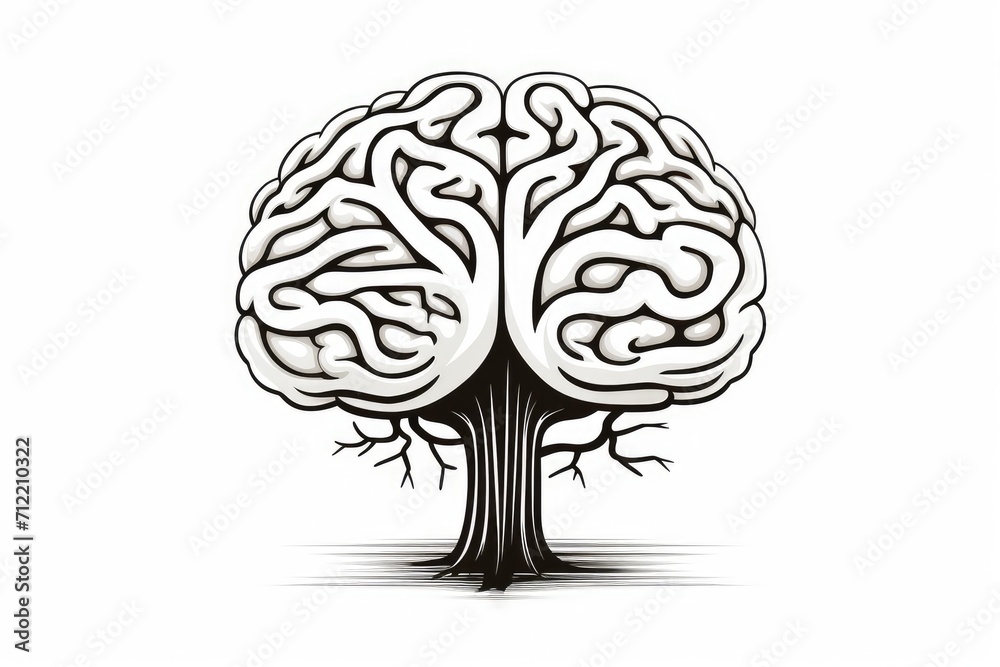 Creative brain symbol 3D icon, brainstorming ideation techniques ...