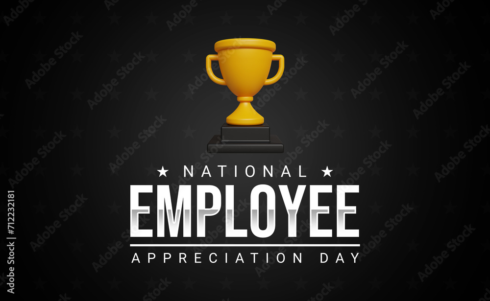 Happy National Employee Appreciation Day illustration. Employee ...
