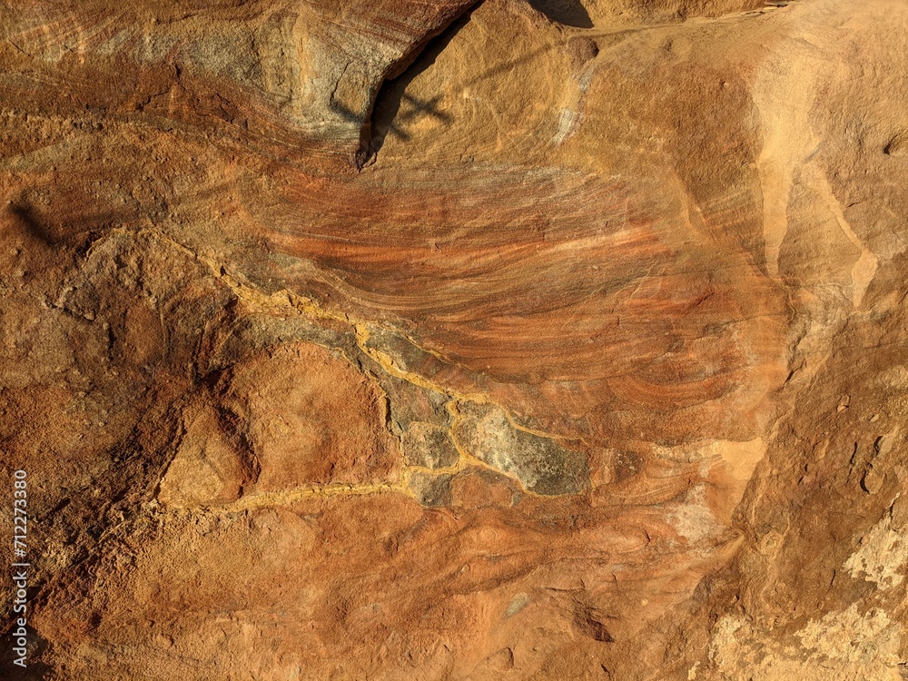 beauty of sand stone pattern of stones in Petra valley in one of many ...