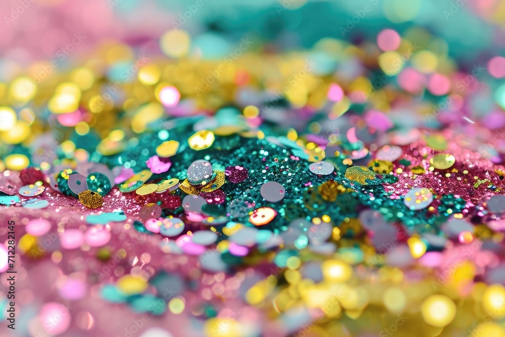 Colorful glitter background with princess theme for birthday party ...
