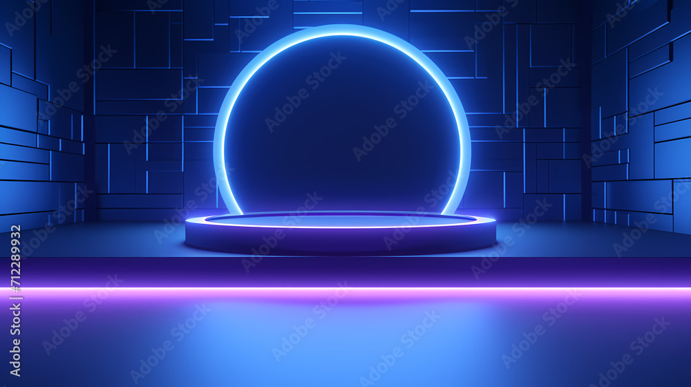 Podium, booth, stage, product background for product display, blank ...