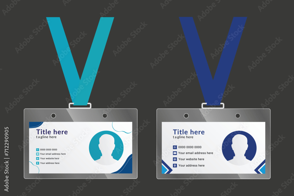 Classic corporate identity template design with shapes elegant ...