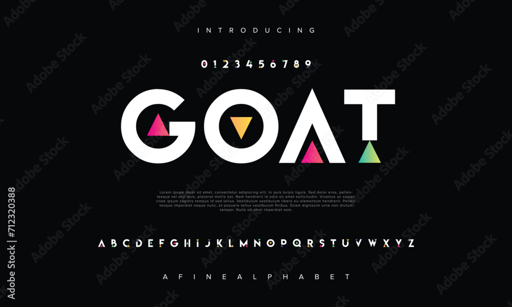 GOAT Modern Bold Font. Sans Serif Font. Regular Italic Uppercase ...