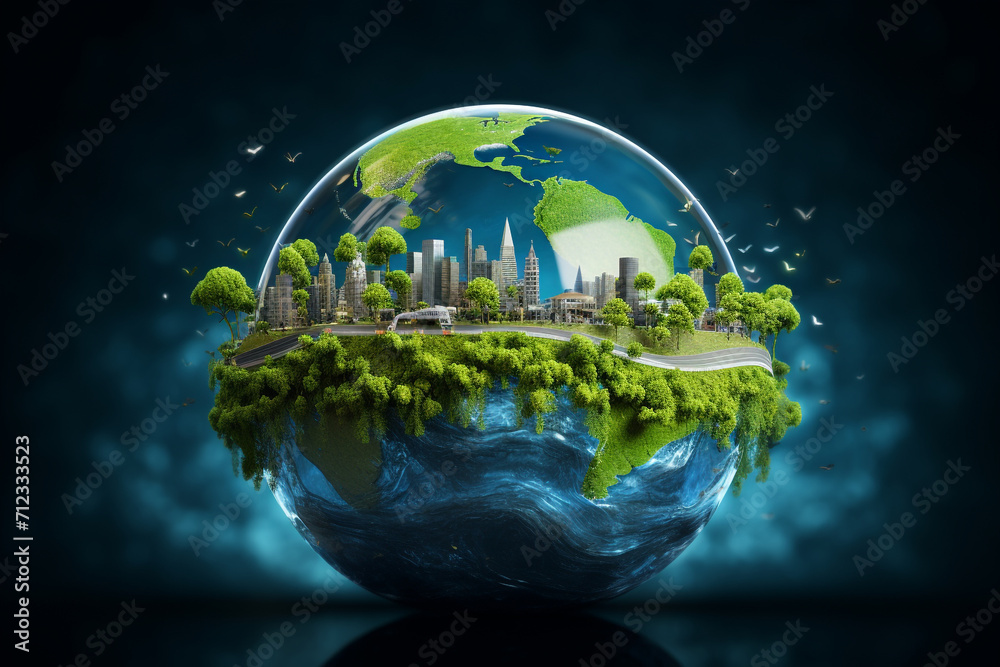 Sustainable development goals of promote clean energy. Renewable energy ...