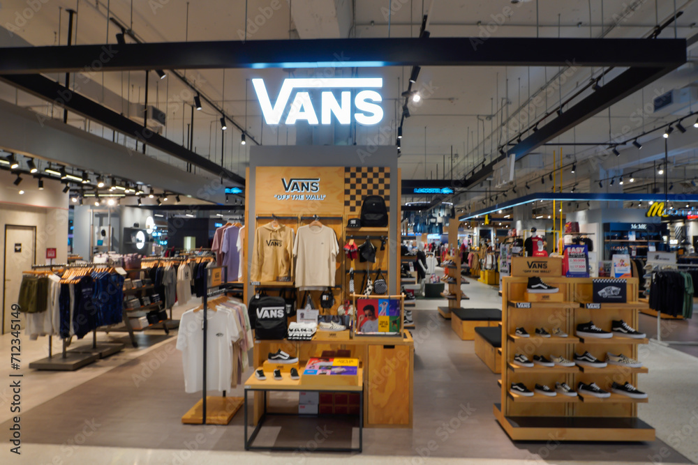 Bangkok, Thailand, January 23, 2024 The history of the Vans brand, which has been around longer ...
