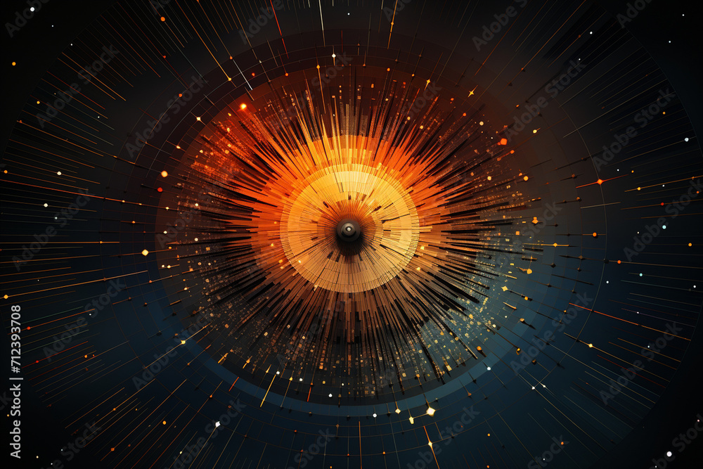 An Elegant Sunburst Chart With Radiating Segments Providing A Visually Rich Representation Of