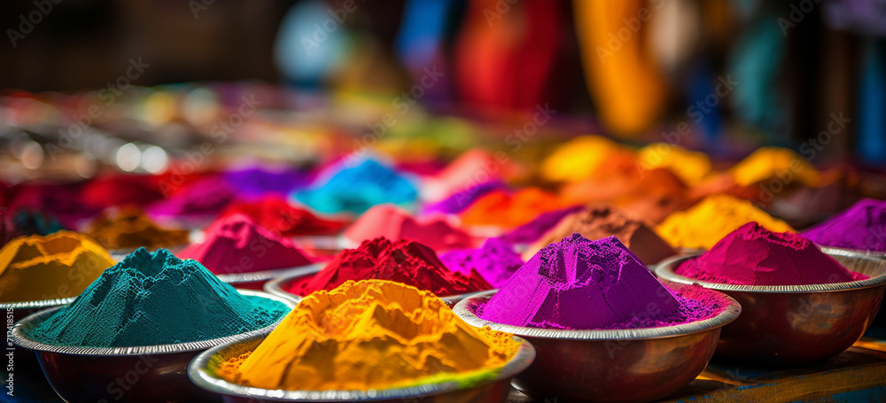 Photo & Art Print Explore the significance of the colorful powders used ...