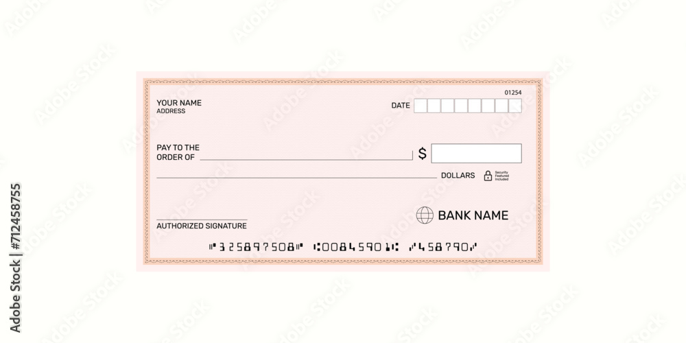 Blank bank cheque, bank cheque, pay, bank, money, payment, checkbook ...