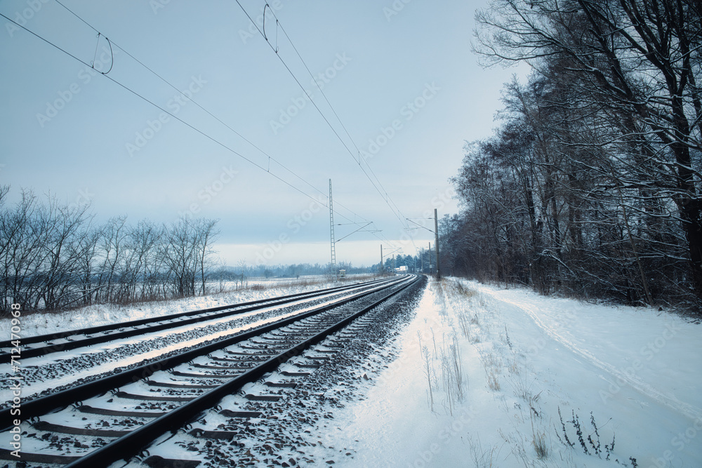 Bahn - Gleis - Schiene - Winter - Rails - Snow - Rail Track - Cold ...