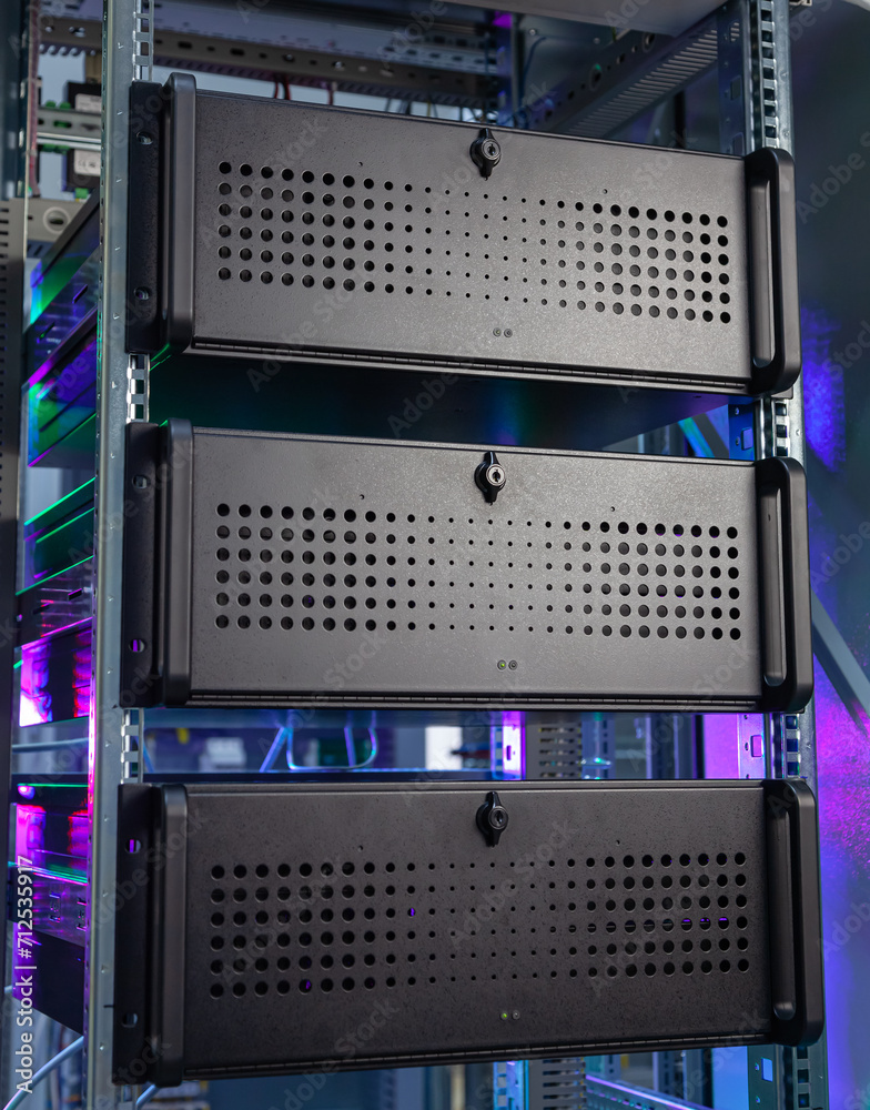 Rack Servers and Supercomputers, Modern Telecommunications, Artificial ...