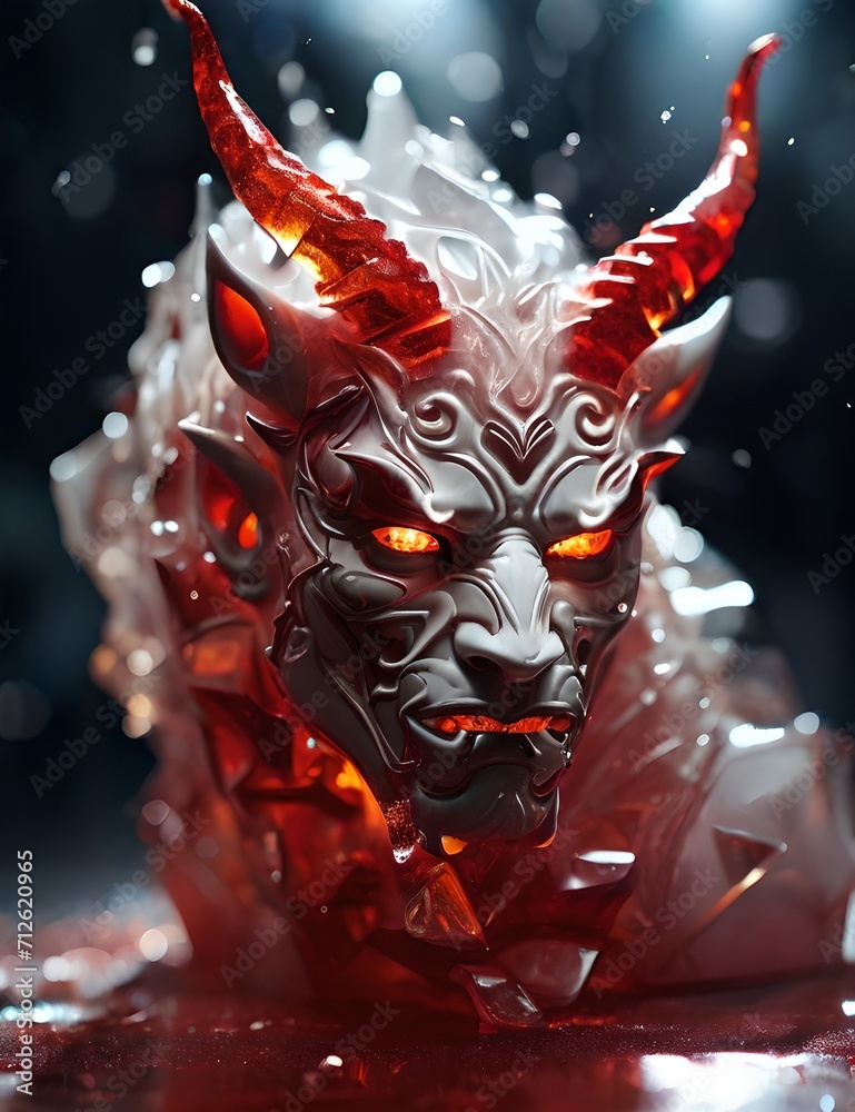 Sculpted Inferno: Capturing the Dynamic Beauty of Shattering Red Glass ...