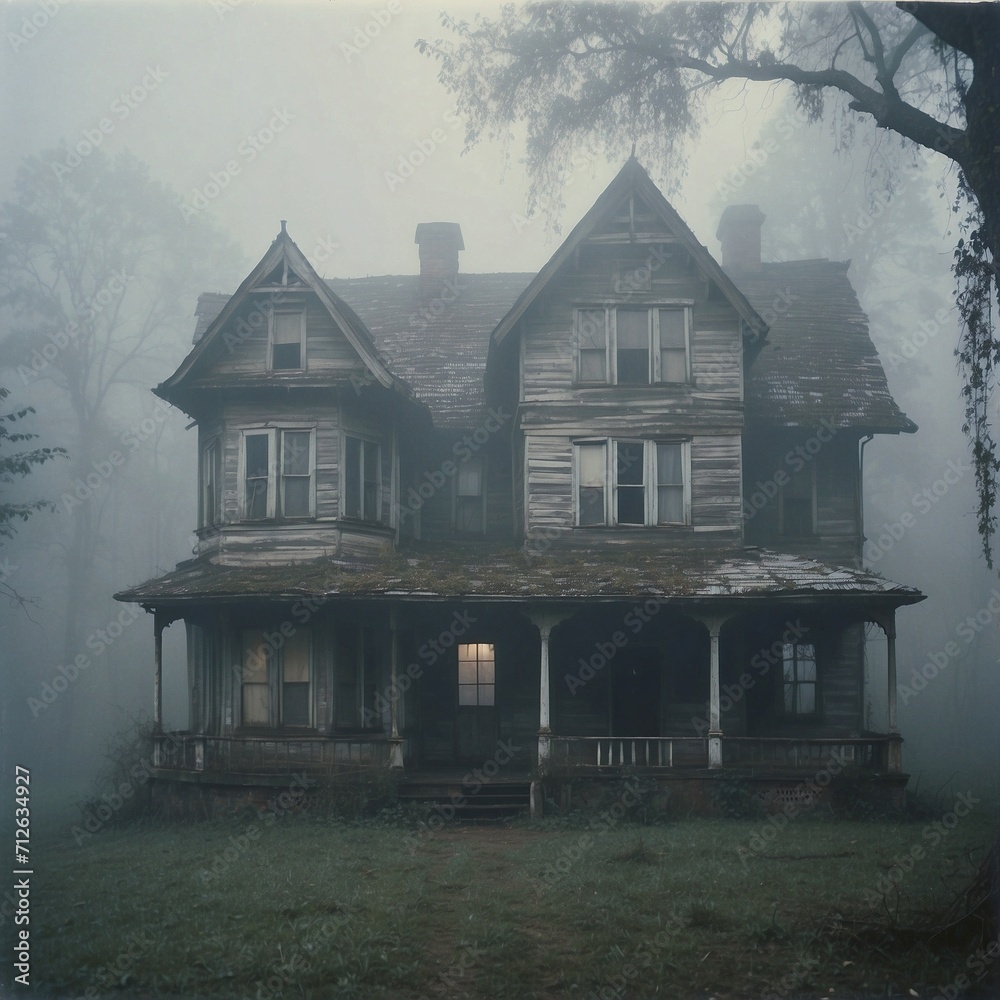 An unsettling but familiar nostalgic dream like scene of the inside of ...