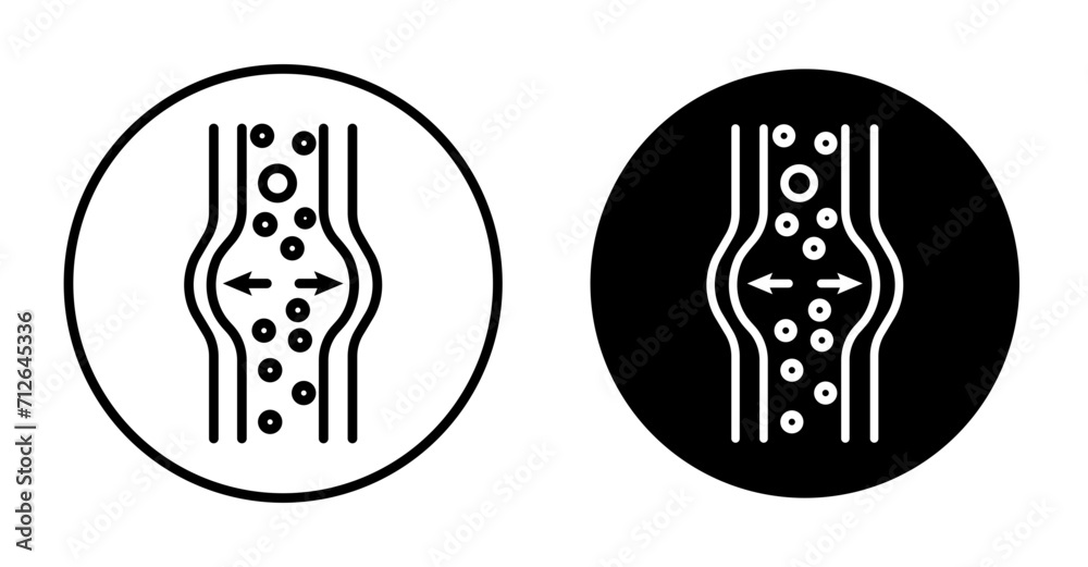Blood clot pressure icon set. Blood Clot and Cholesterol Pressure ...
