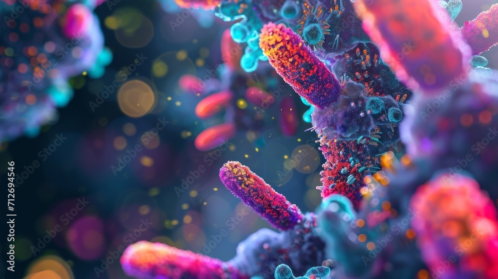 Microbiota microscope microbial closeup wallpaper science backdrop ...