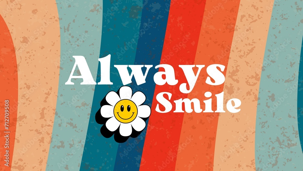 Colorful Retro Motivational Desktop Wallpaper - Beautiful Stock ...