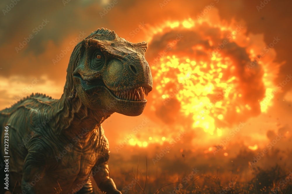 Witness the cataclysmic moment in Earth's history as a colossal ...