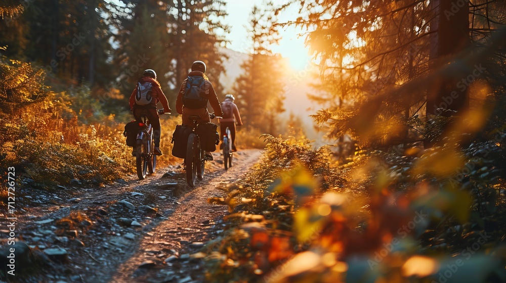 cycling in nature, walks along forest paths, hiking in the mountains ...