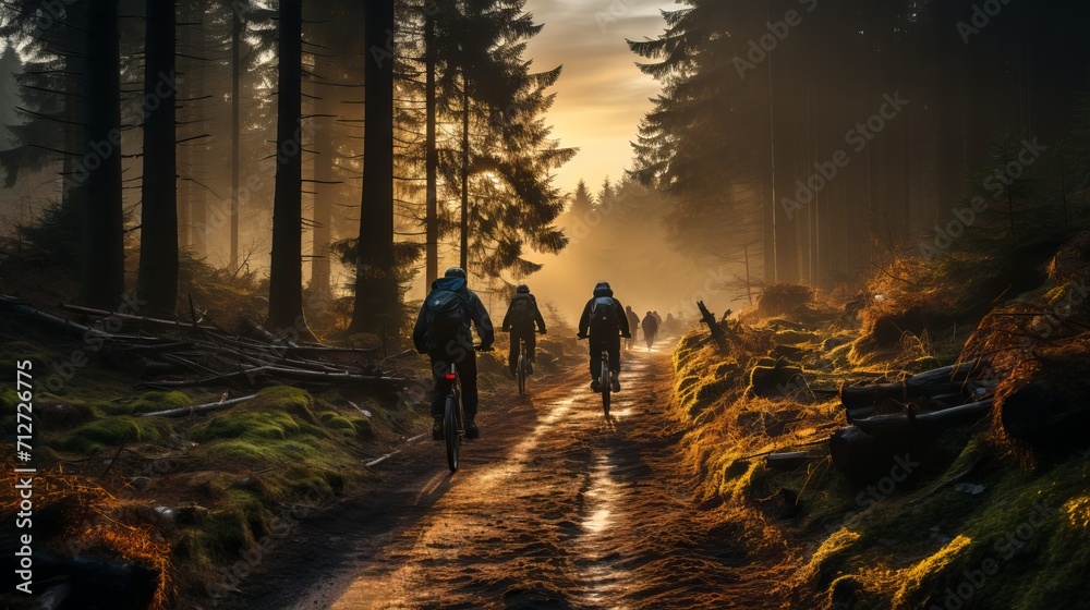 cycling in nature, walks along forest paths, hiking in the mountains ...