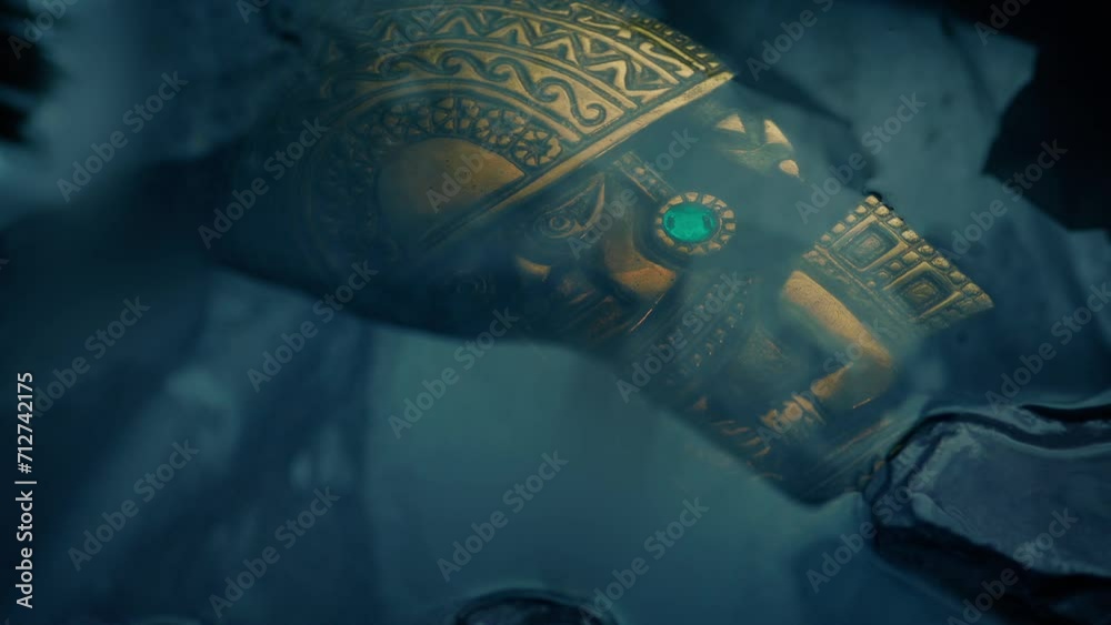 Aztec Treasure Revealed As Water Drains From Cave Stock Video | Adobe Stock
