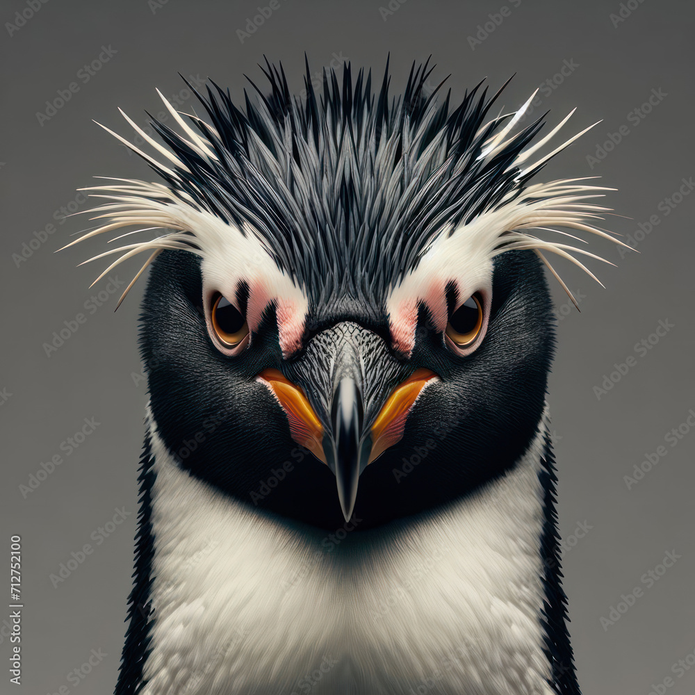 royal penguin (Eudyptes schlegeli), Pinguino Real, Королевский пингвин ...