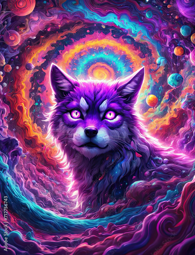 Psychedelic Surrealism - Surrealistic chaos with vibrant and explosive ...