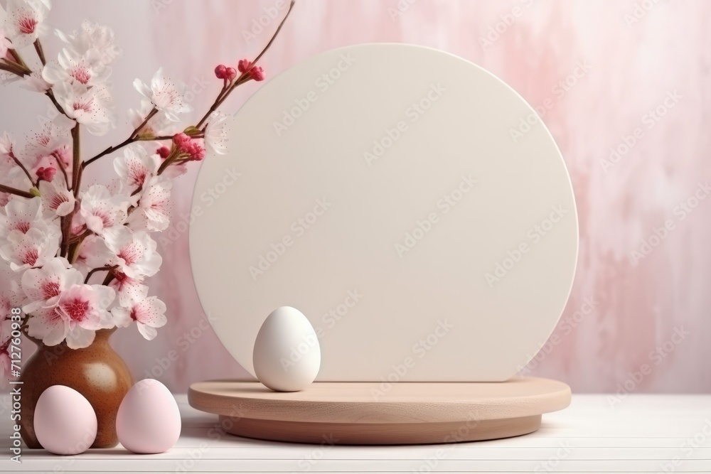 Celebrate easter joy: a delightful mockup with copy space frame ...
