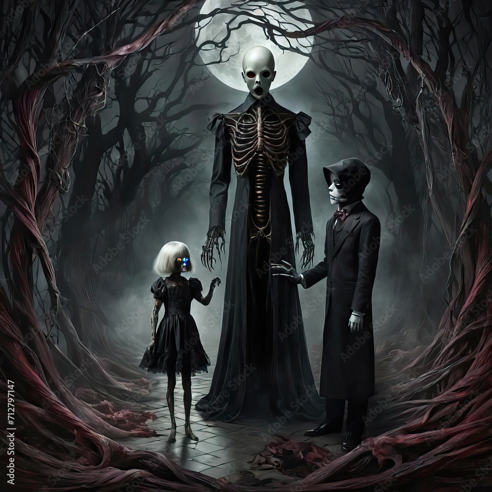 Terrifying Nightmares - Faceless stranger, Shadow fiend, Creepy ...