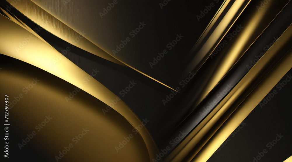 Fondo de oro negro lujoso abstracto. Vector de plantilla de banner ...