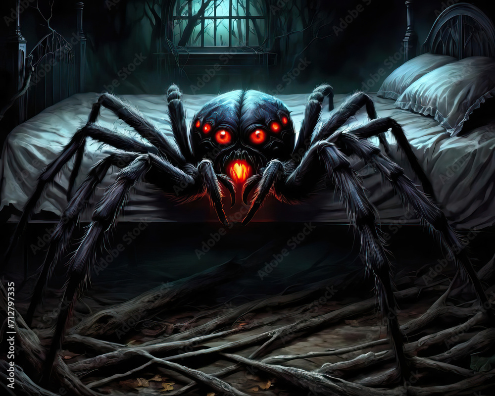 Realistic Terrifying Children Nightmares - Dark Forest, Giant Spider ...