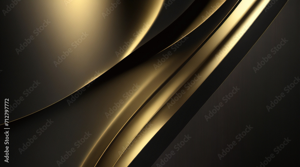 Fondo de oro negro lujoso abstracto. Vector de plantilla de banner ...
