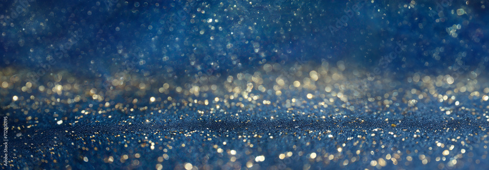Navy blue elegant sparkles glitter background for banner or web design ...