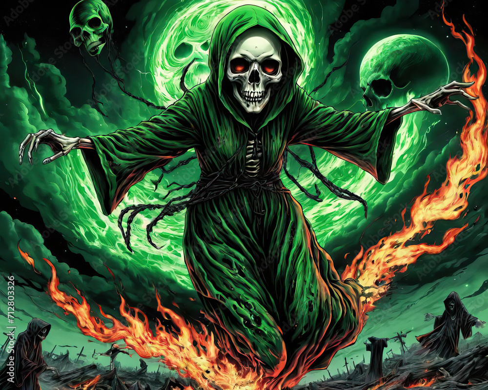 Terrifying Nightmares - Uncontrollable fire, cackling witch, skull ...