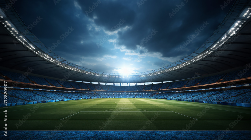 sport backgrounds. soccer stadium. 3d render stadium Stock Illustration ...
